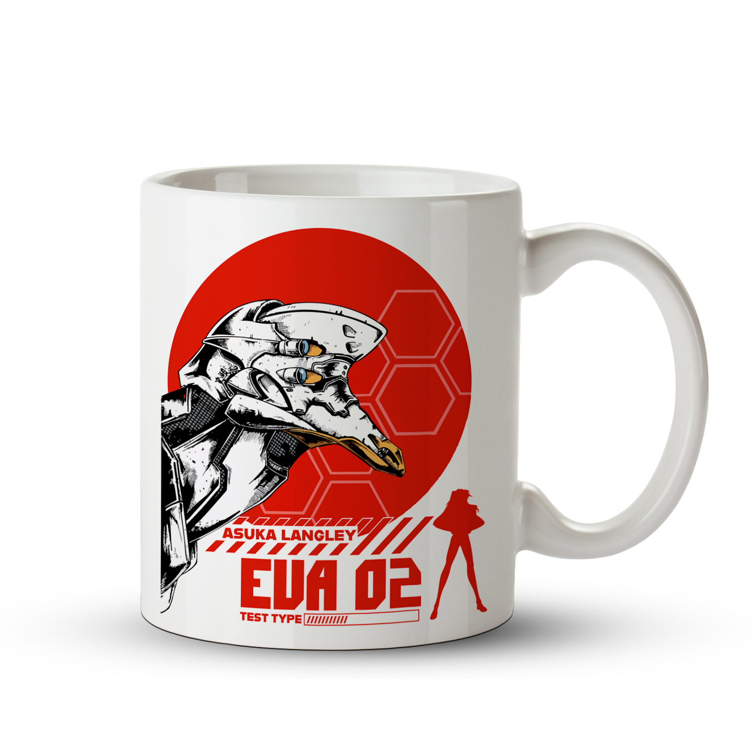 Caneca Asuka Langley EVA 02 – Neon Genesis Evangelion